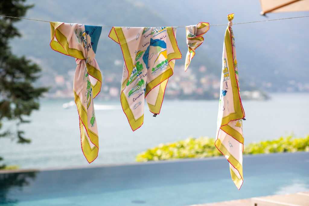 COMO LAKE Today Teams Up with AQUADULZA To Launch Silk Scarf